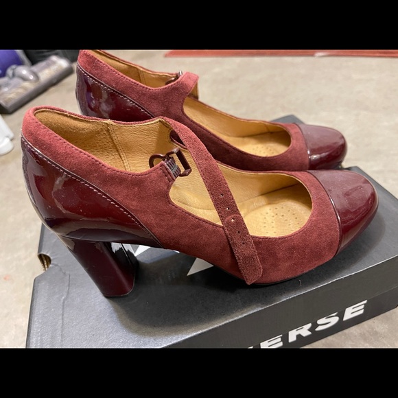 Clarks | Shoes | Clarks Maroon High Heels | Poshmark